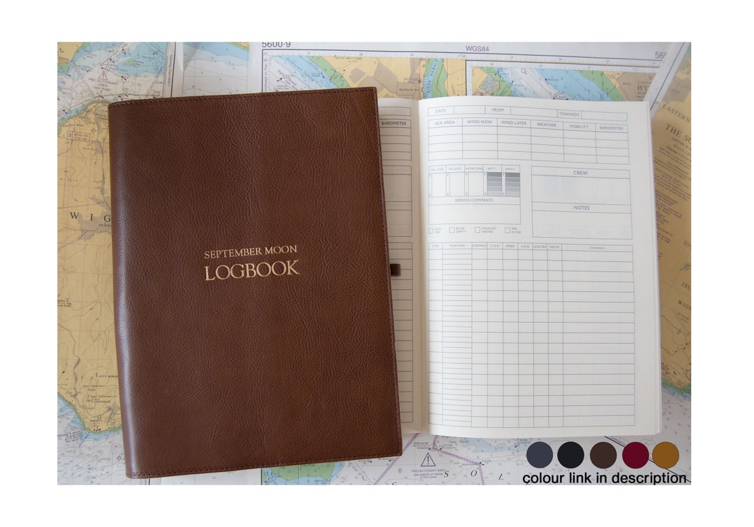 Cuaderno de bitácora de yates Nabucco A4, rellenable, hecho a mano en ...