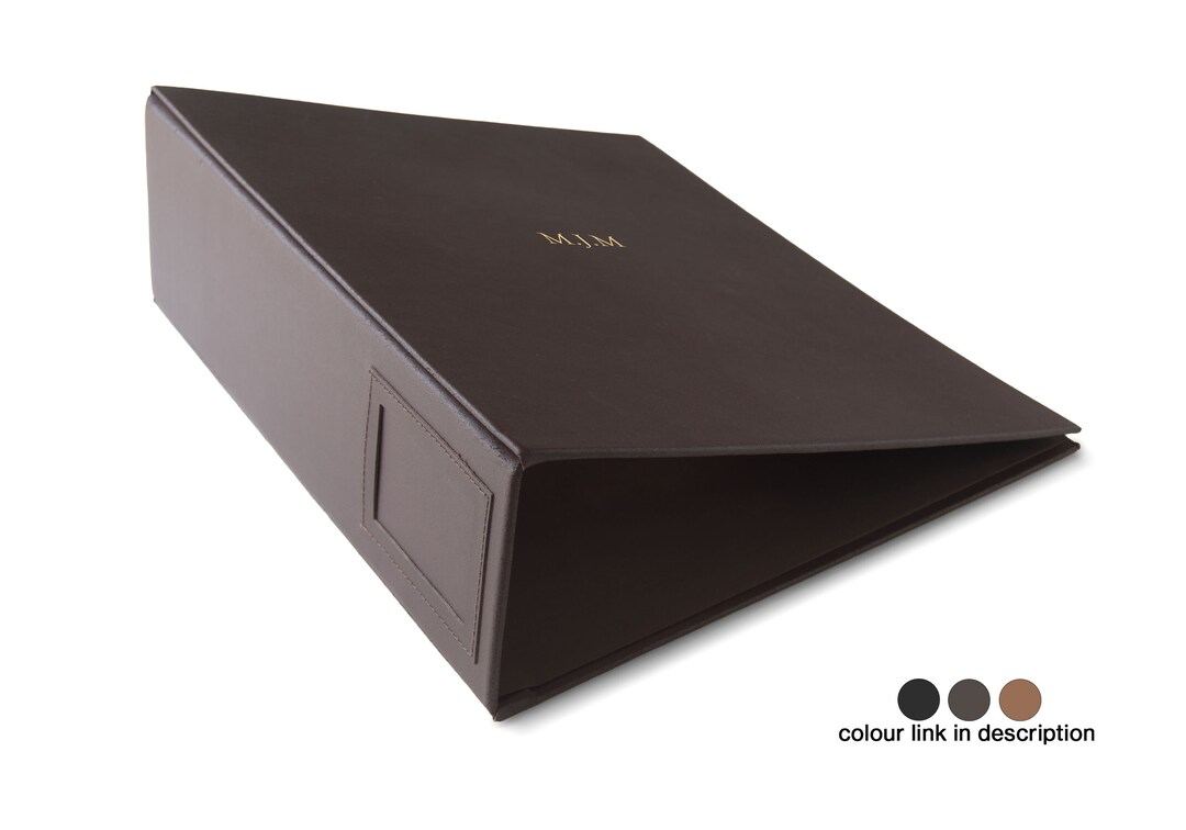 REDUCED! Envoy Handmade Leather Lever Arch File A4 Chocolate Includes ...
