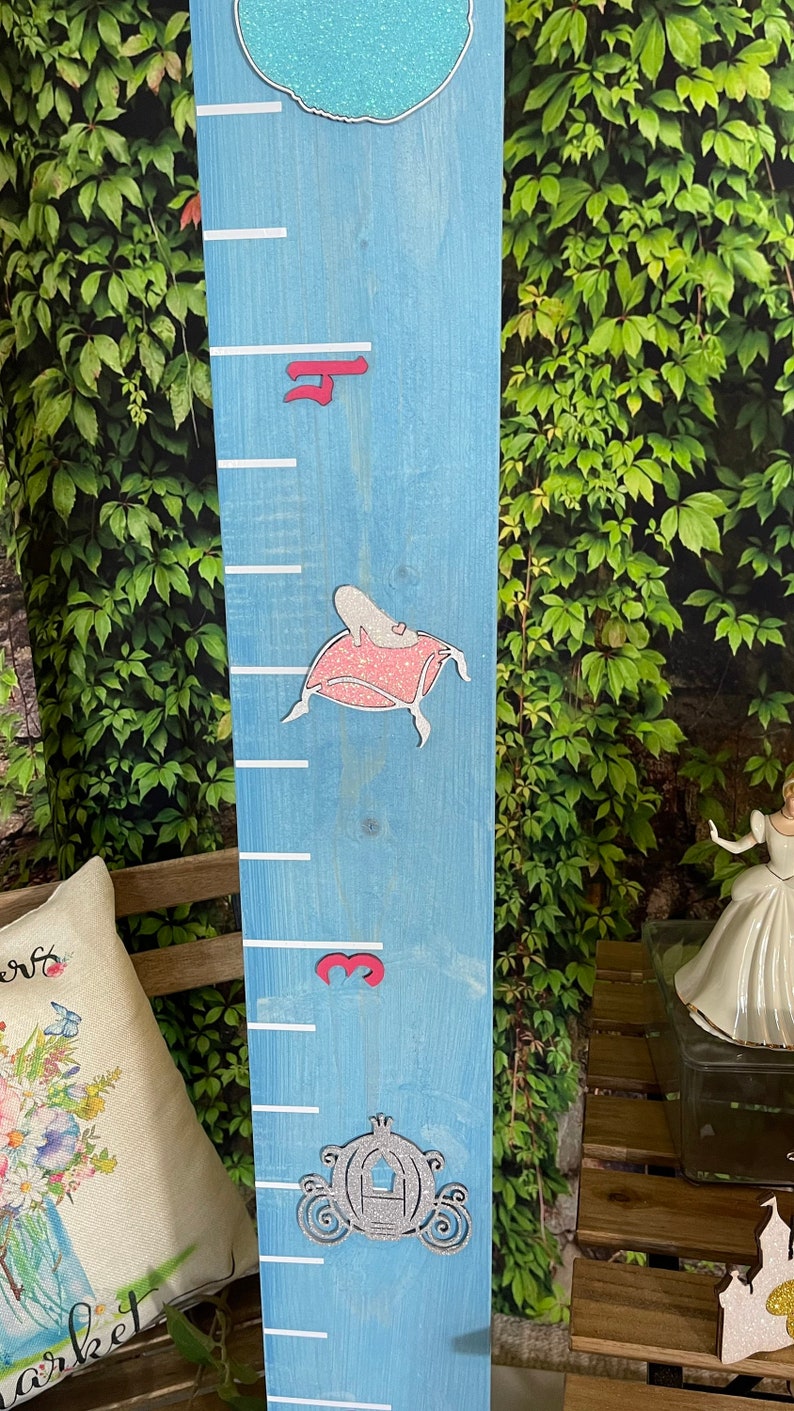Cinderella Princess Growth Chart Disney Inspired Ruler | Etsy