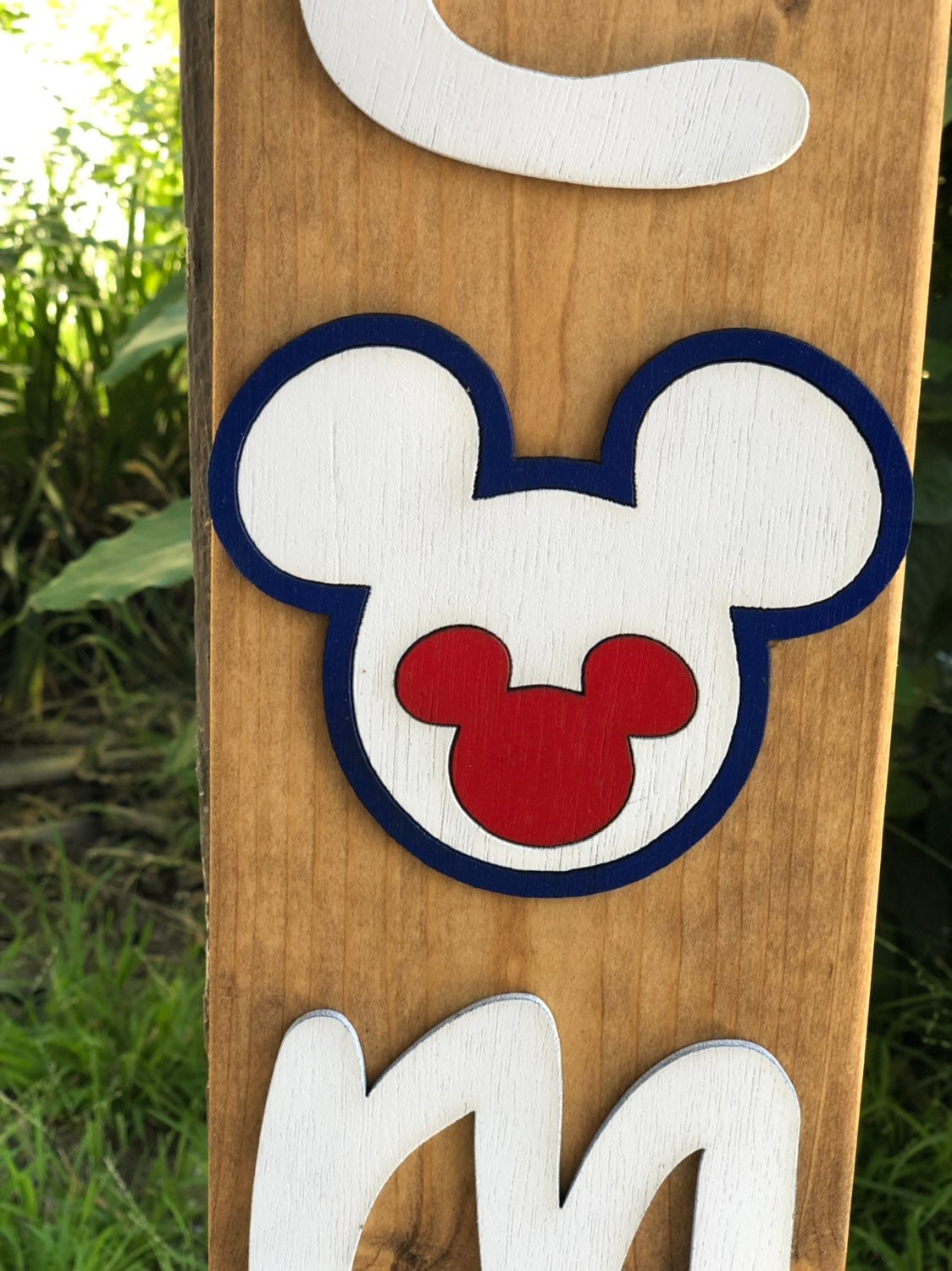 Mickey Mouse Welcome Sign Disney 4th of July Edition | Etsy