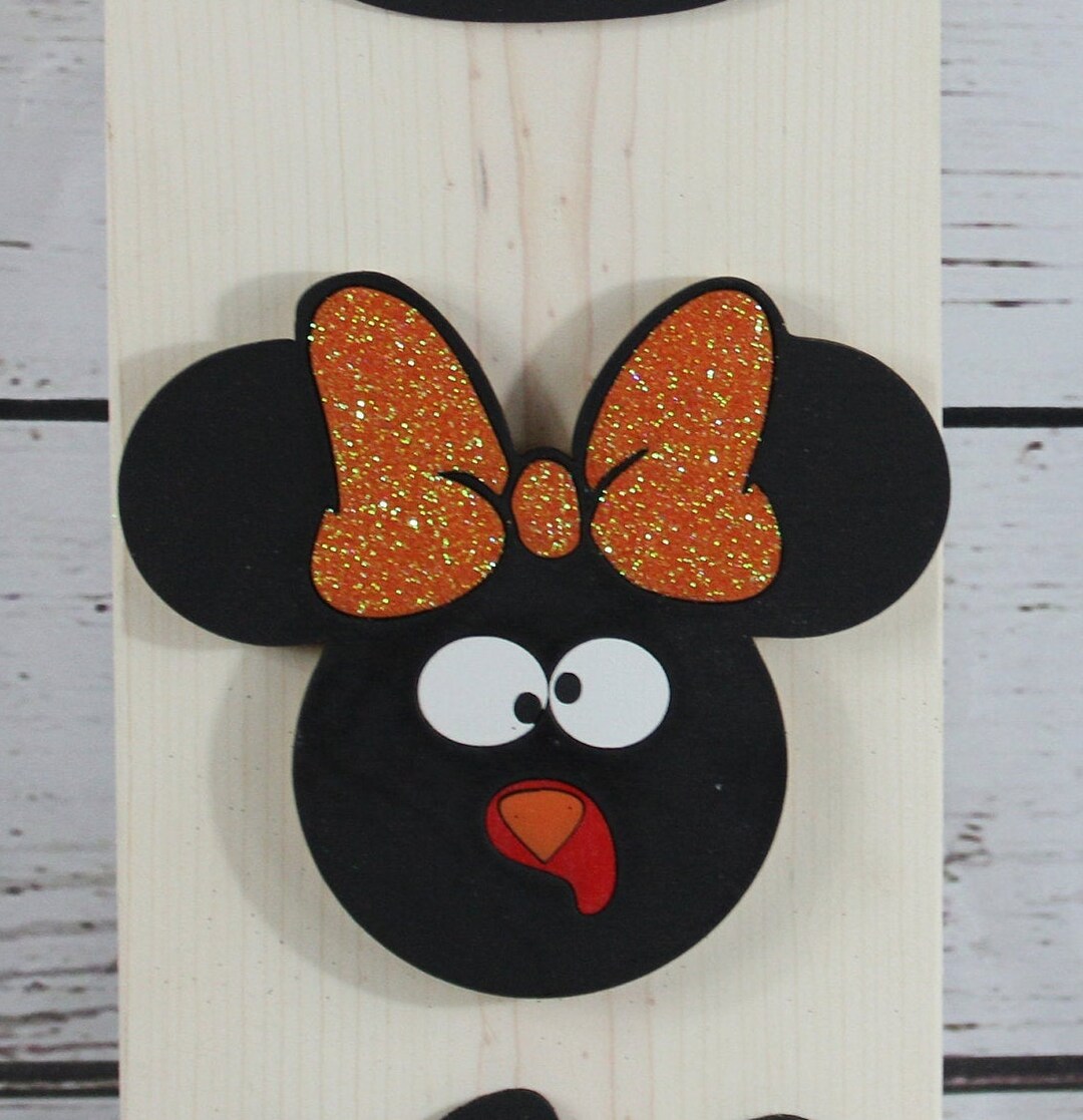 Minnie Turkey Thanksgiving Disney Inspired Large Magnet Interchangeable ...