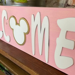 Disney Inspired Rustic Wood Welcome Sign Mickey Mouse - Etsy