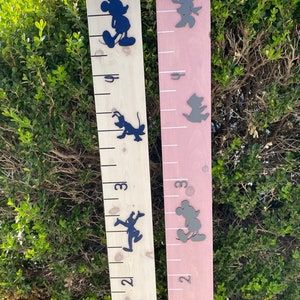 Mickey and Friends or Minnie Mouse and Friends Growth Chart Disney ...