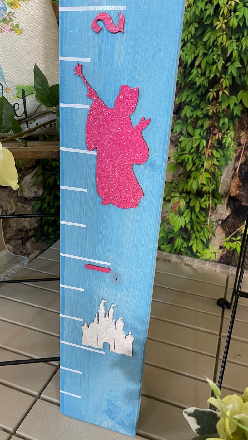 Cinderella Princess Growth Chart Disney Inspired Ruler | Etsy