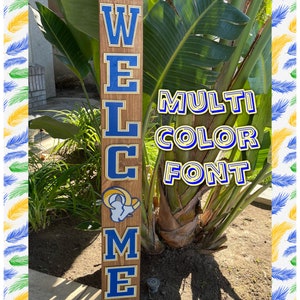 La Rams Welcome Sign or Rams House Sign New Skool Logo - Etsy