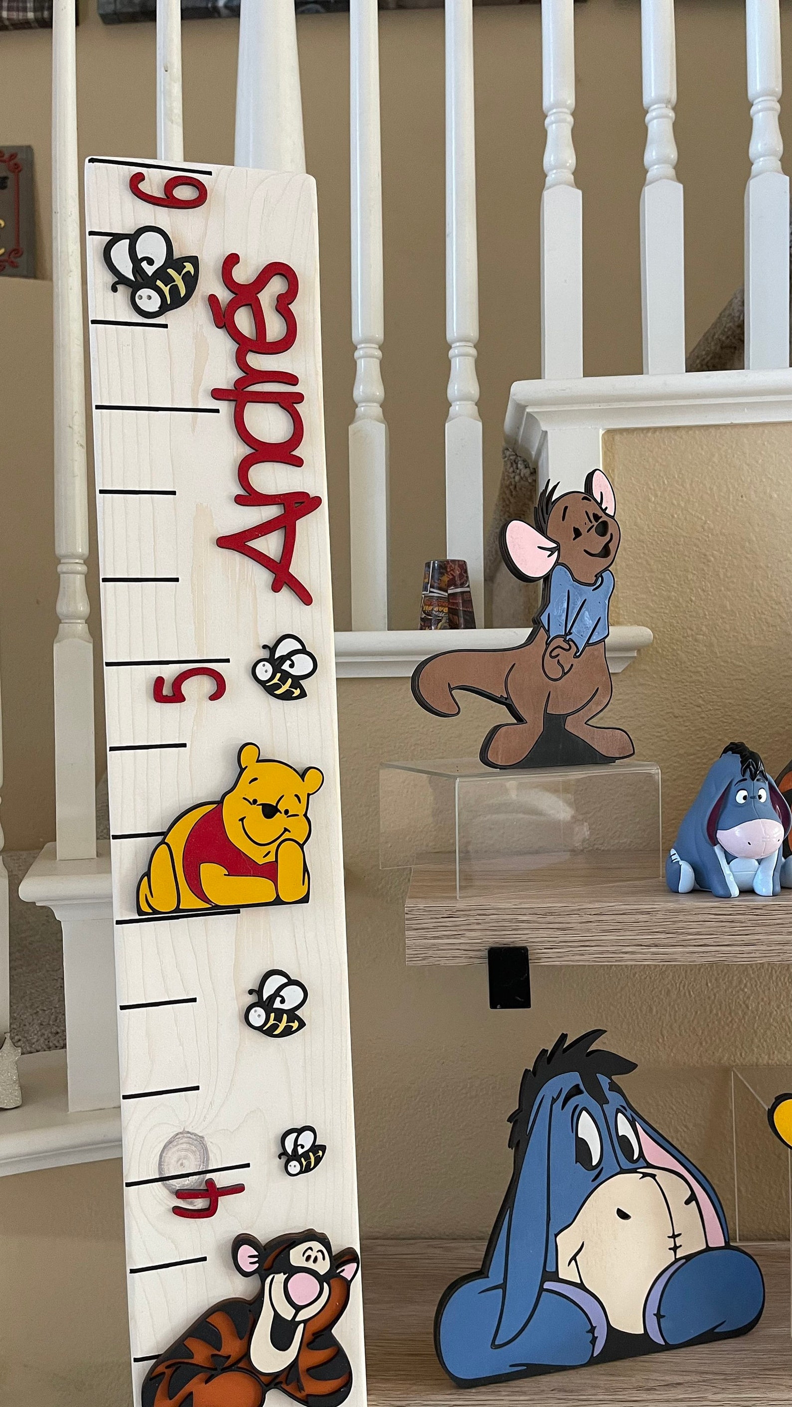 Winnie the Pooh Growth Chart Disney Inspired - Etsy