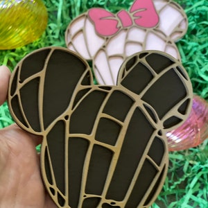 Concha Pan Dulce Mickey or Minnie Mouse Disney Inspired MAGNET ONLY ...