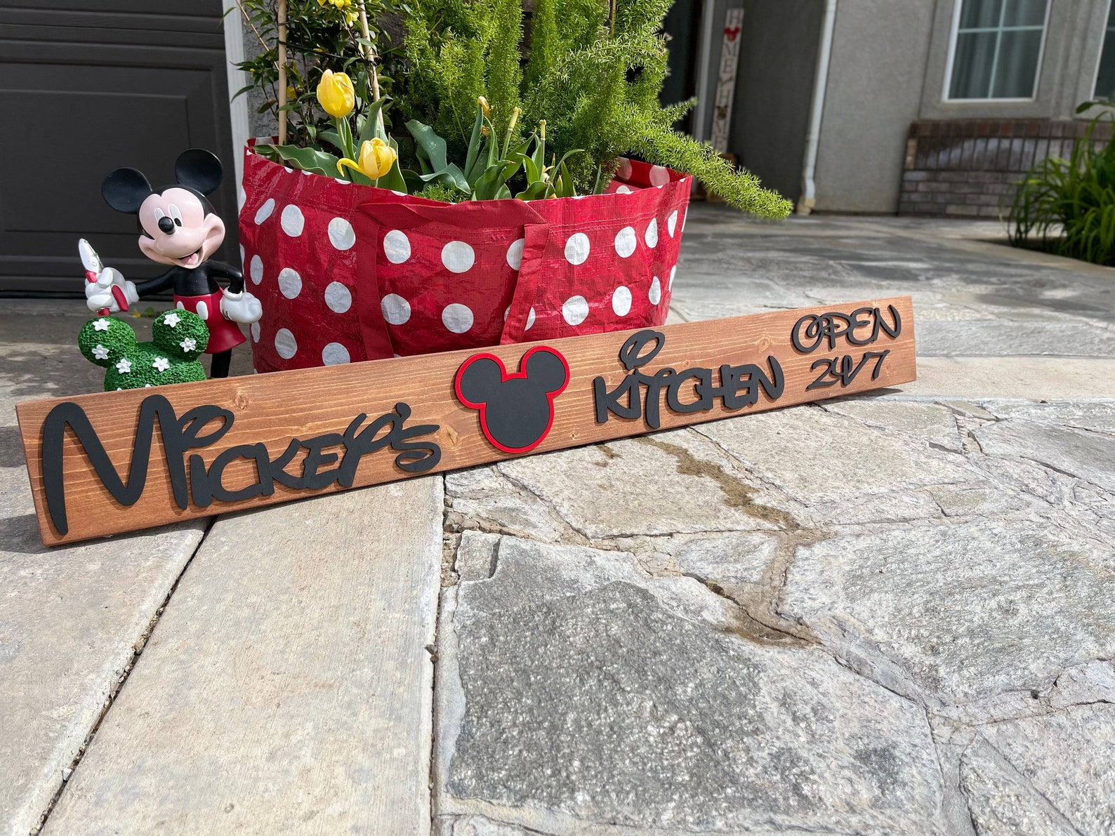 Disney Inspired Moms Kitchen Rustic Wood Sign | Etsy