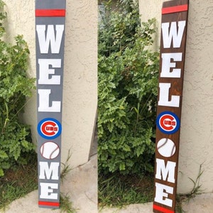 Chicago Cubs Welcome Sign - Etsy