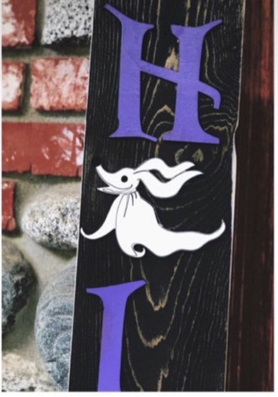 Nightmare Before Christmas Sign Decor Reversible Halloween/ | Etsy