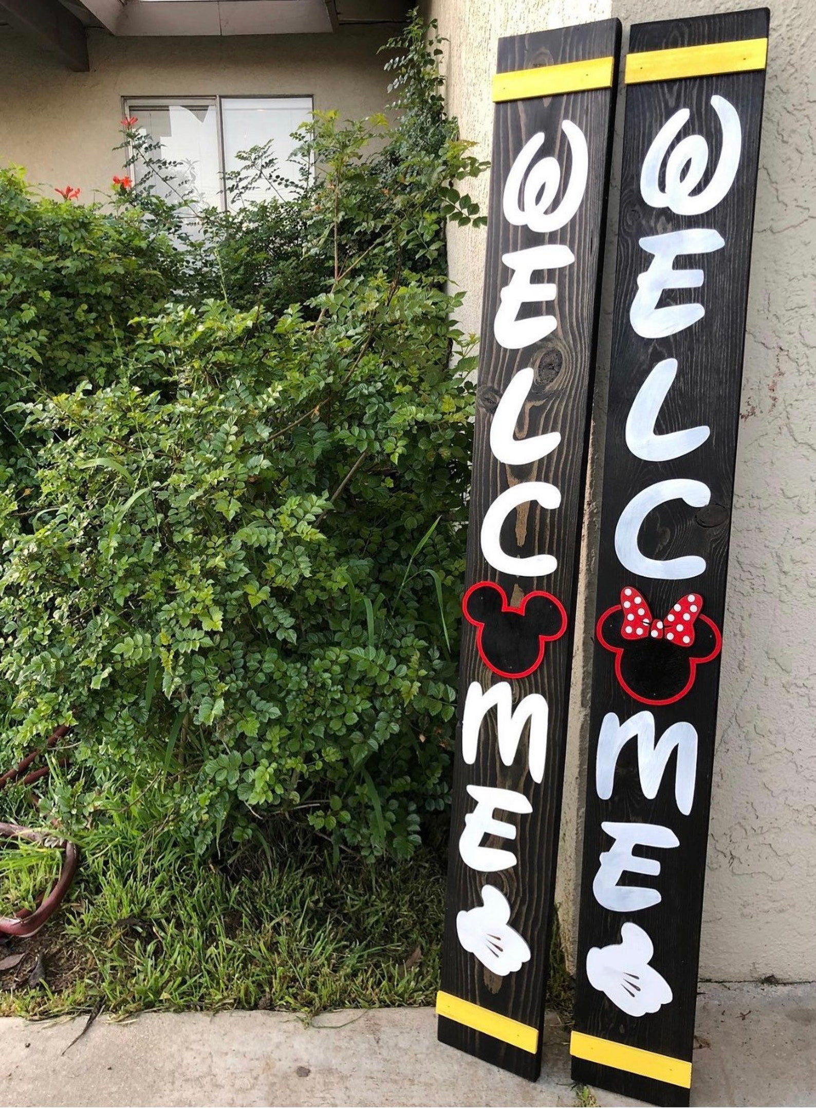 Minnie Mouse Sign Welcome Disney Inspired | Etsy