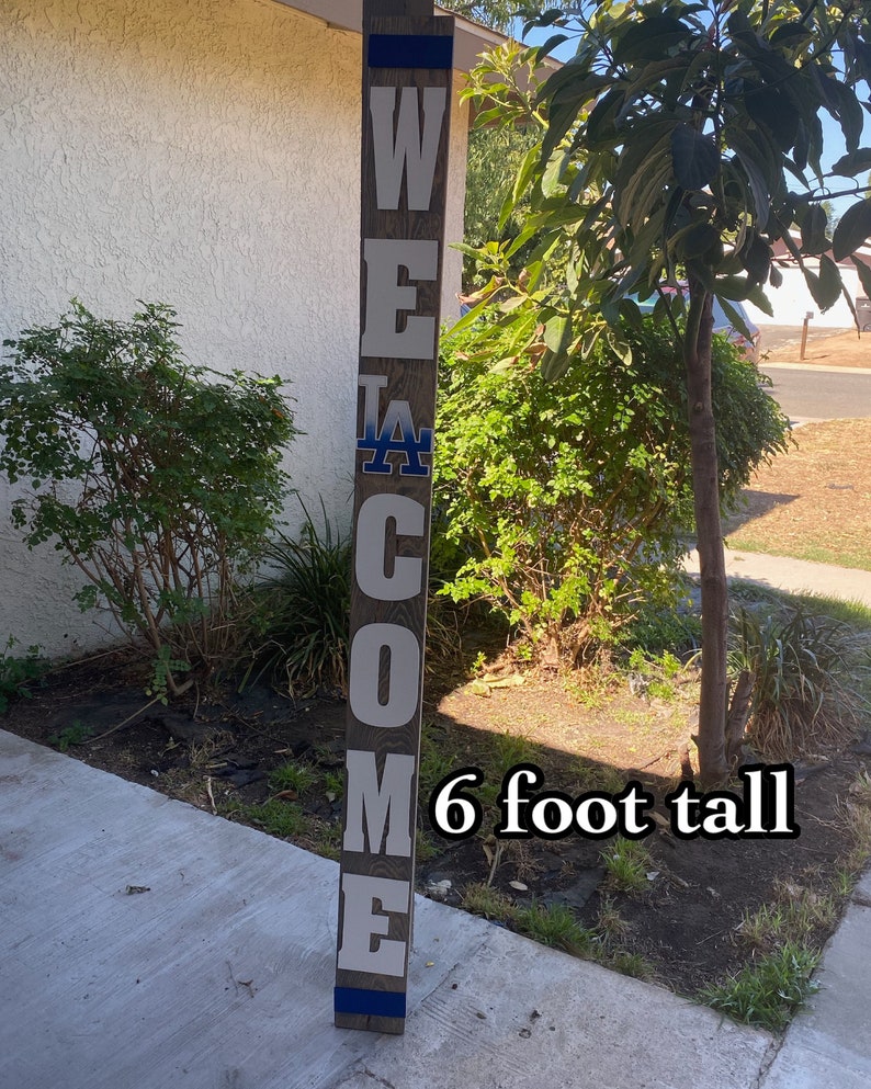LA Dodgers Welcome Sign - Etsy