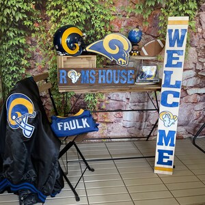 La Rams Welcome Sign or Rams House Sign New Skool Logo | Etsy