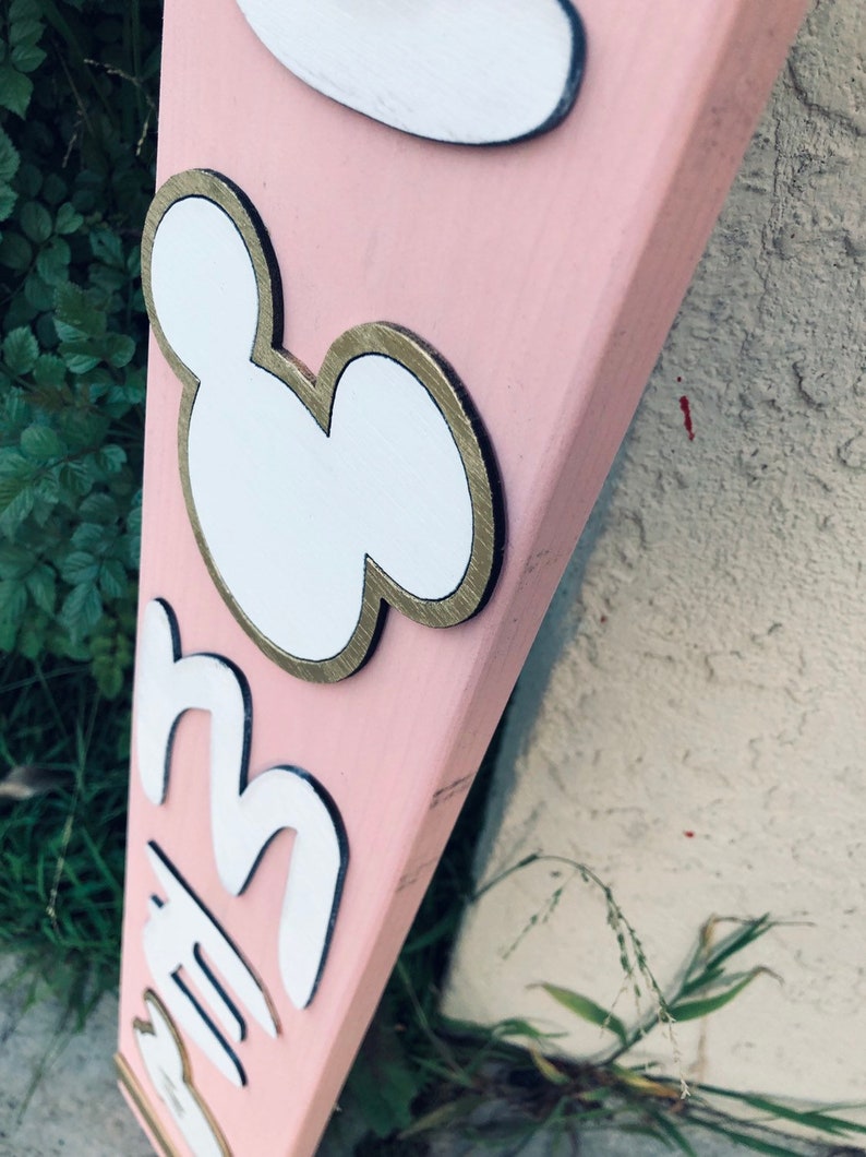 Mickey Mouse Welcome Disney Sign Rosé Edition | Etsy