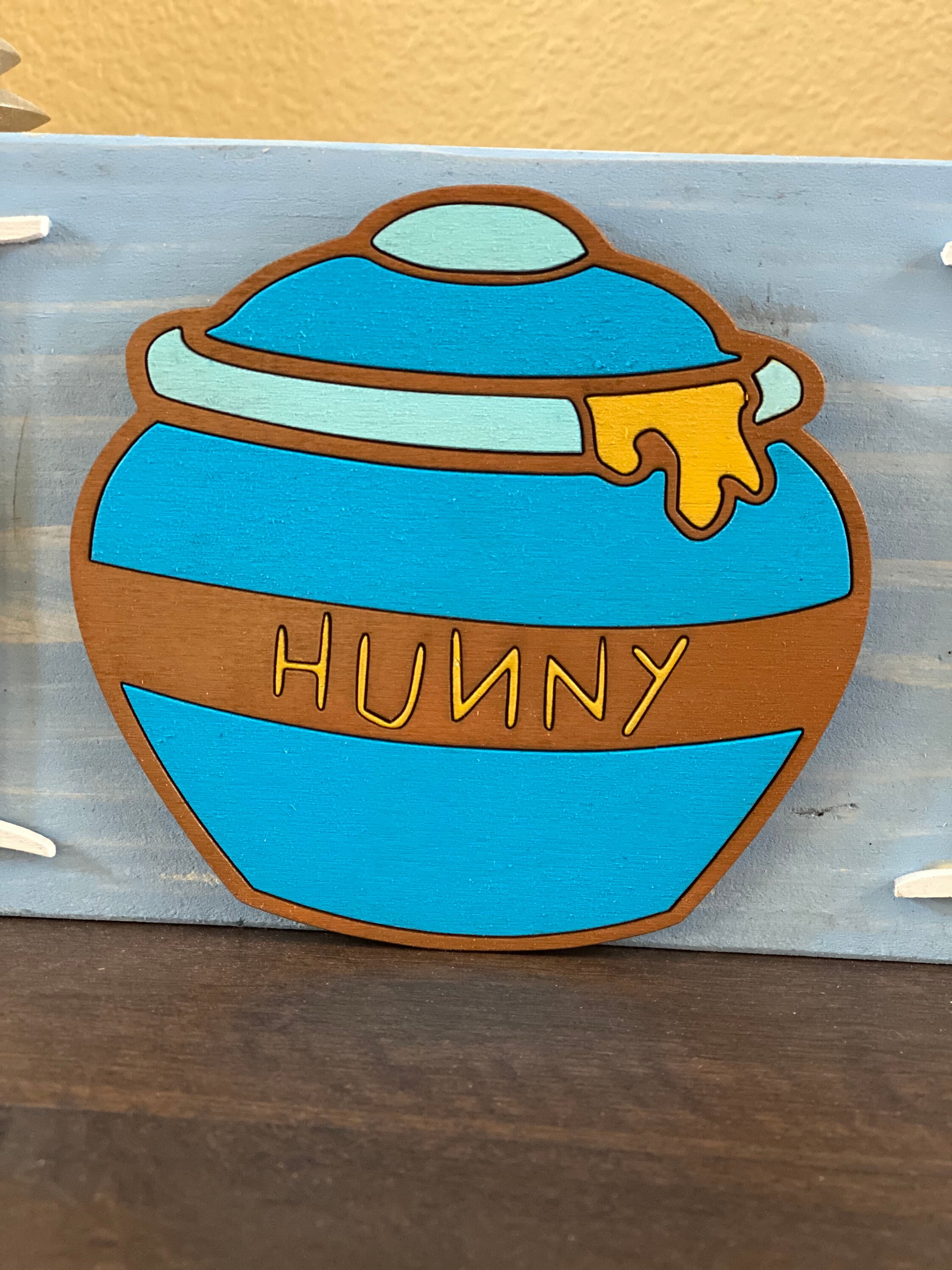 Home Disney inspired Winnie the Pooh Hunny Sign Rare Find | Etsy