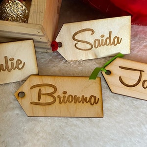 Custom Name Engraved Gift Tag Birthday Tag Gift Tag - Etsy