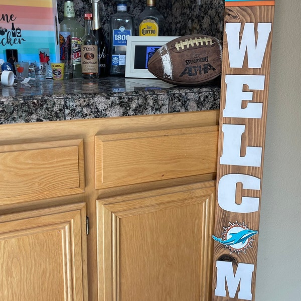 Miami Dolphins Wood Sign - Etsy