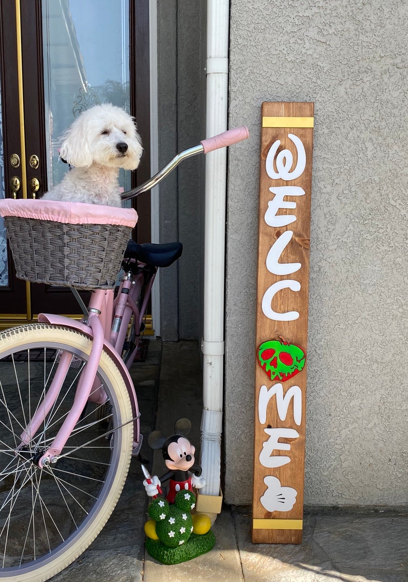 Poison Apple Snow White Welcome Sign Disney Rare Find | Etsy