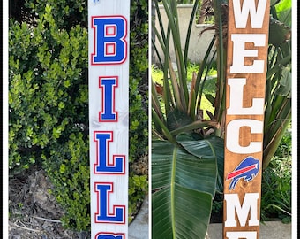 Welcome Buffalo Bills Sign | Buffalo Bills | Porch Sign | Front Porch ...