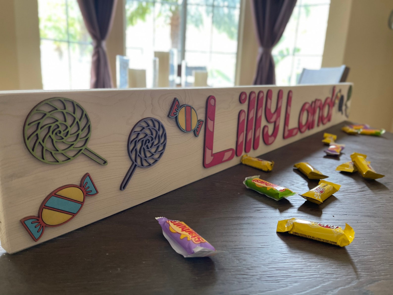 Candy Land Personalized Name Party Sign | Etsy