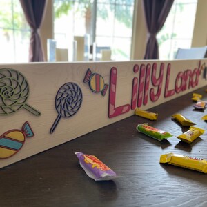 Candy Land Personalized Name Party Sign - Etsy
