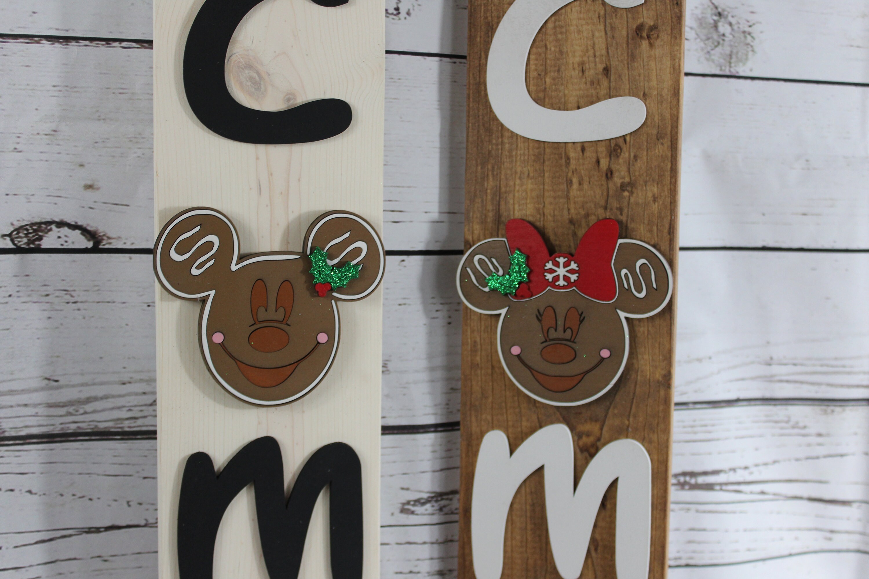 Double Interchangeable Mickey Mouse Inspired Seasons Welcome | Etsy