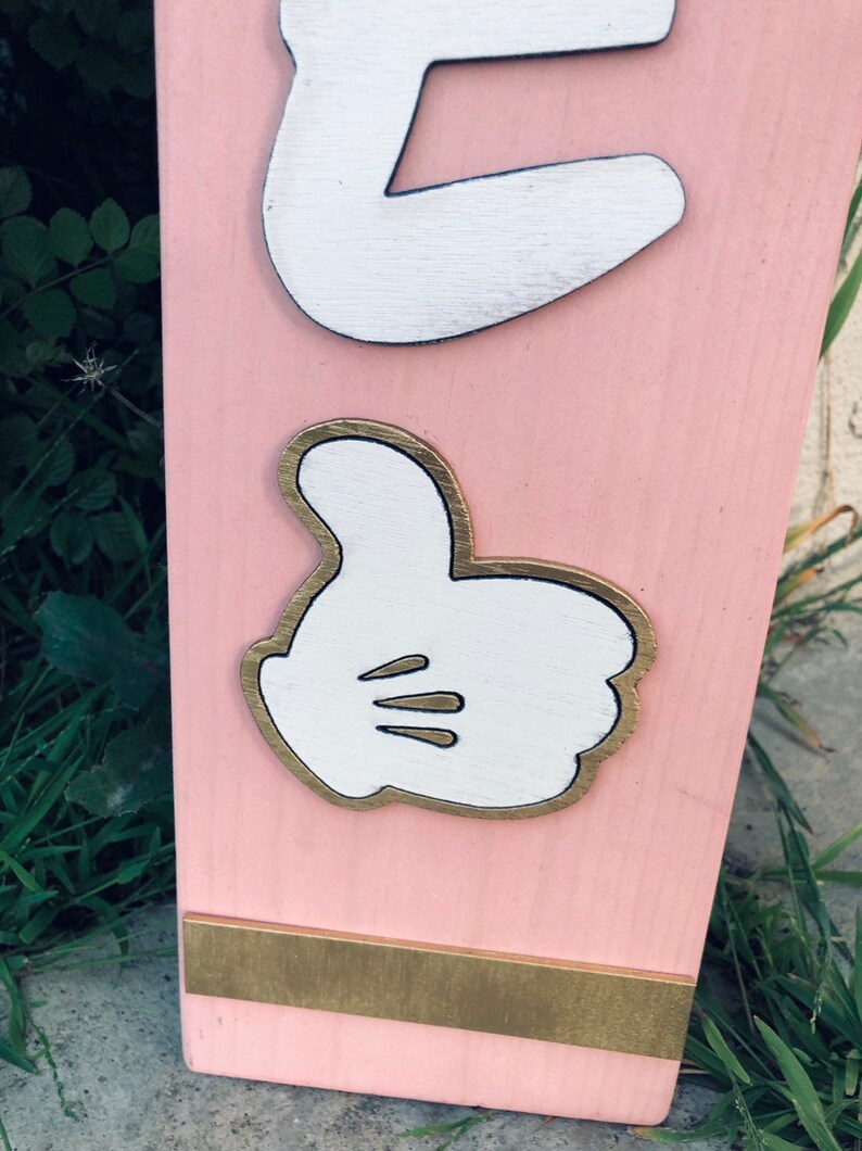 Mickey Mouse Welcome Disney Sign Rosé Edition | Etsy