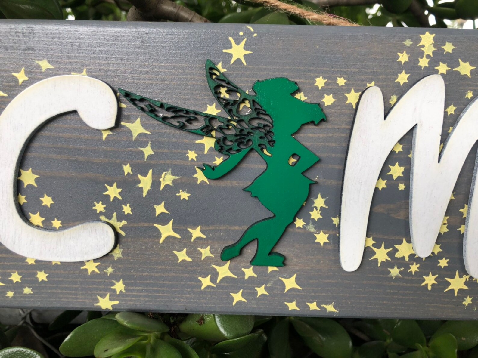 Tinkerbell Peter Pan Disney Welcome Sign - Etsy