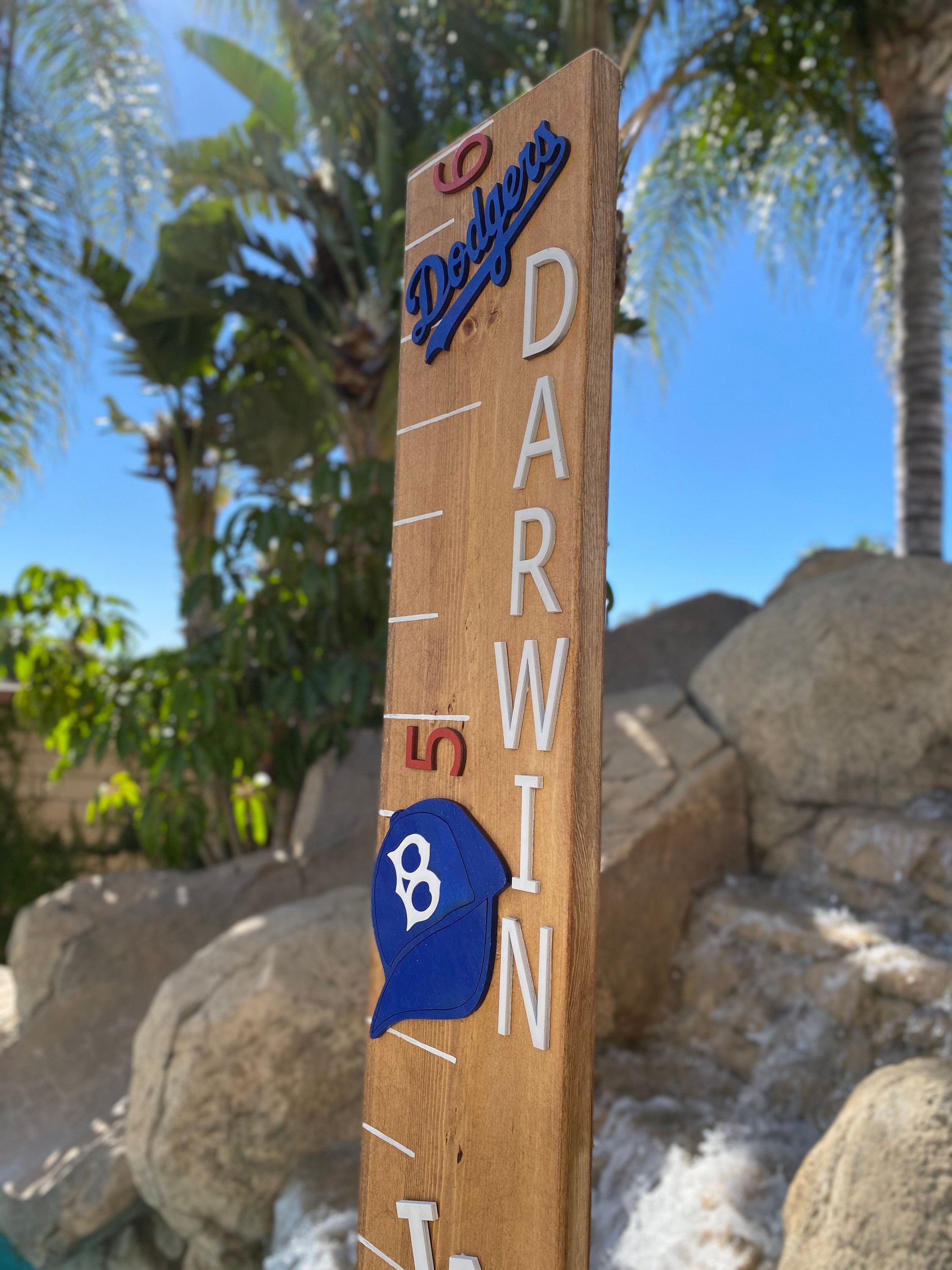 Los Angeles Dodgers Growth Chart LA | Etsy
