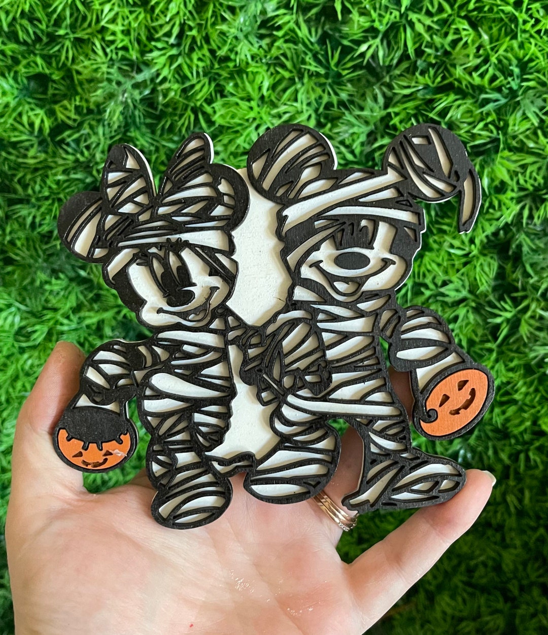 Mickey and Minnie Mummy Costume Magnet Disney Inspired Interchangeable ...