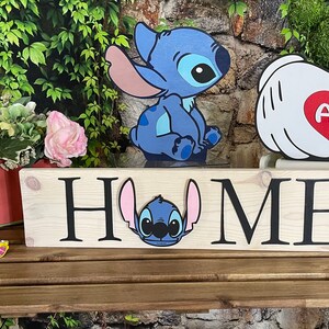 Stitch Large Wooden Sign Rare Find Disney Inspired Lilo and Stitch - Etsy