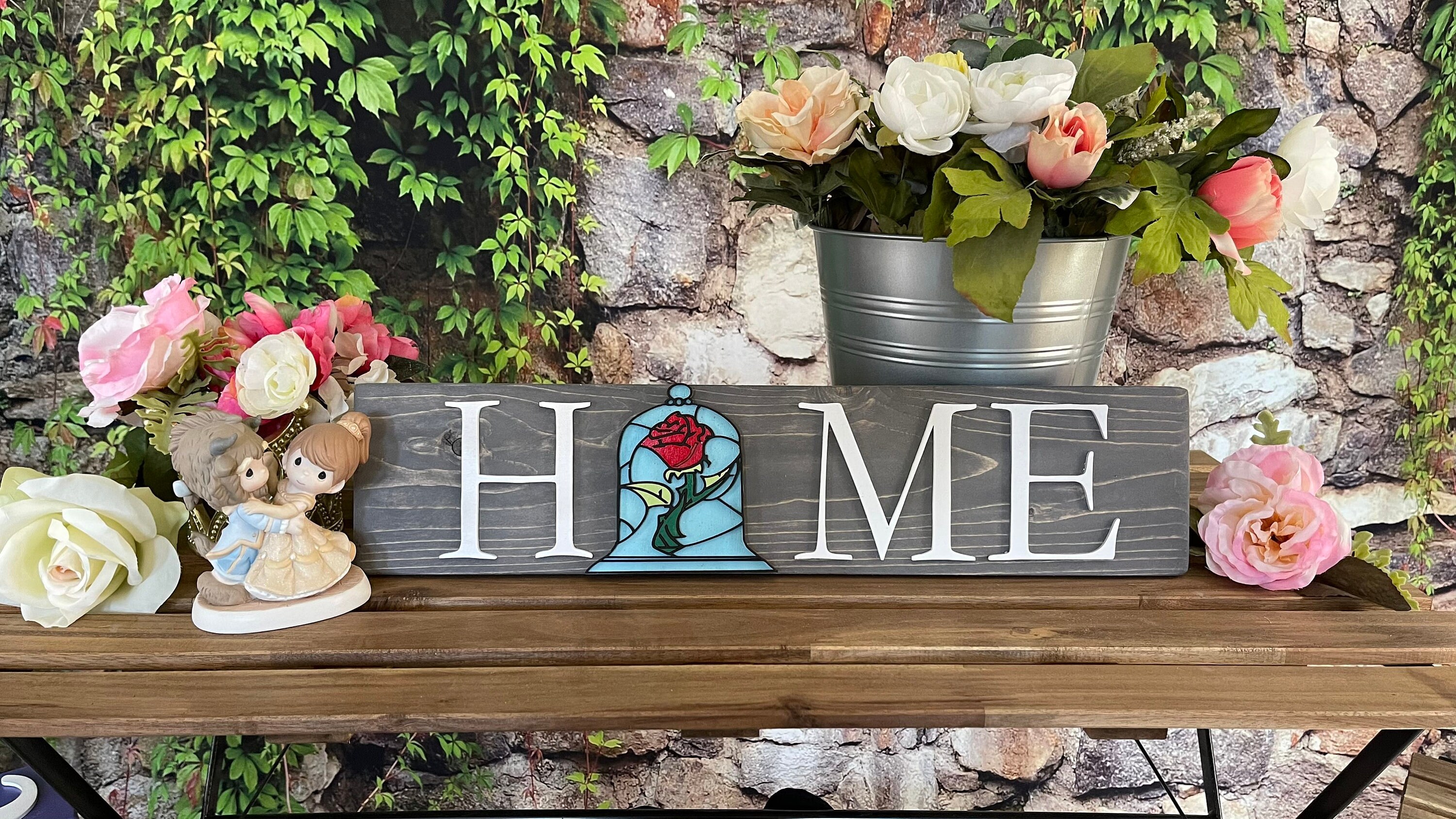 Beauty and the Beast Enchanted Rose Large Magnet Rare Find | Etsy