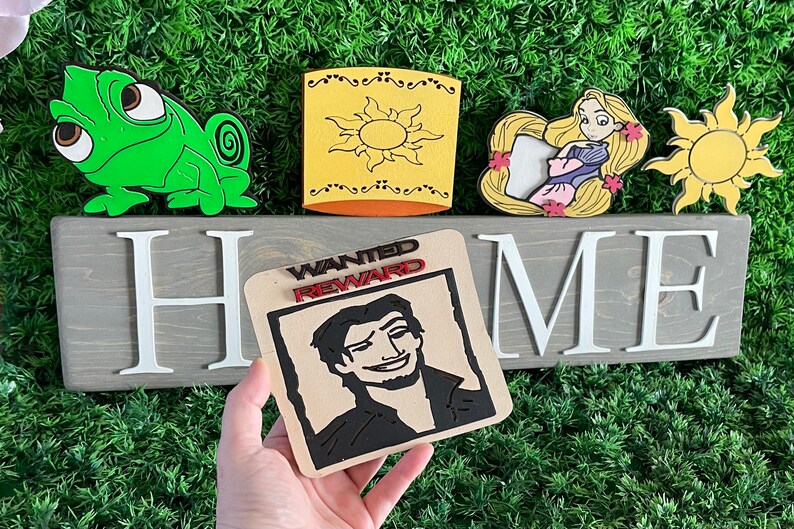 Tangled Magnets Disney Inspired Interchangeable Piece Rapunzel | Etsy