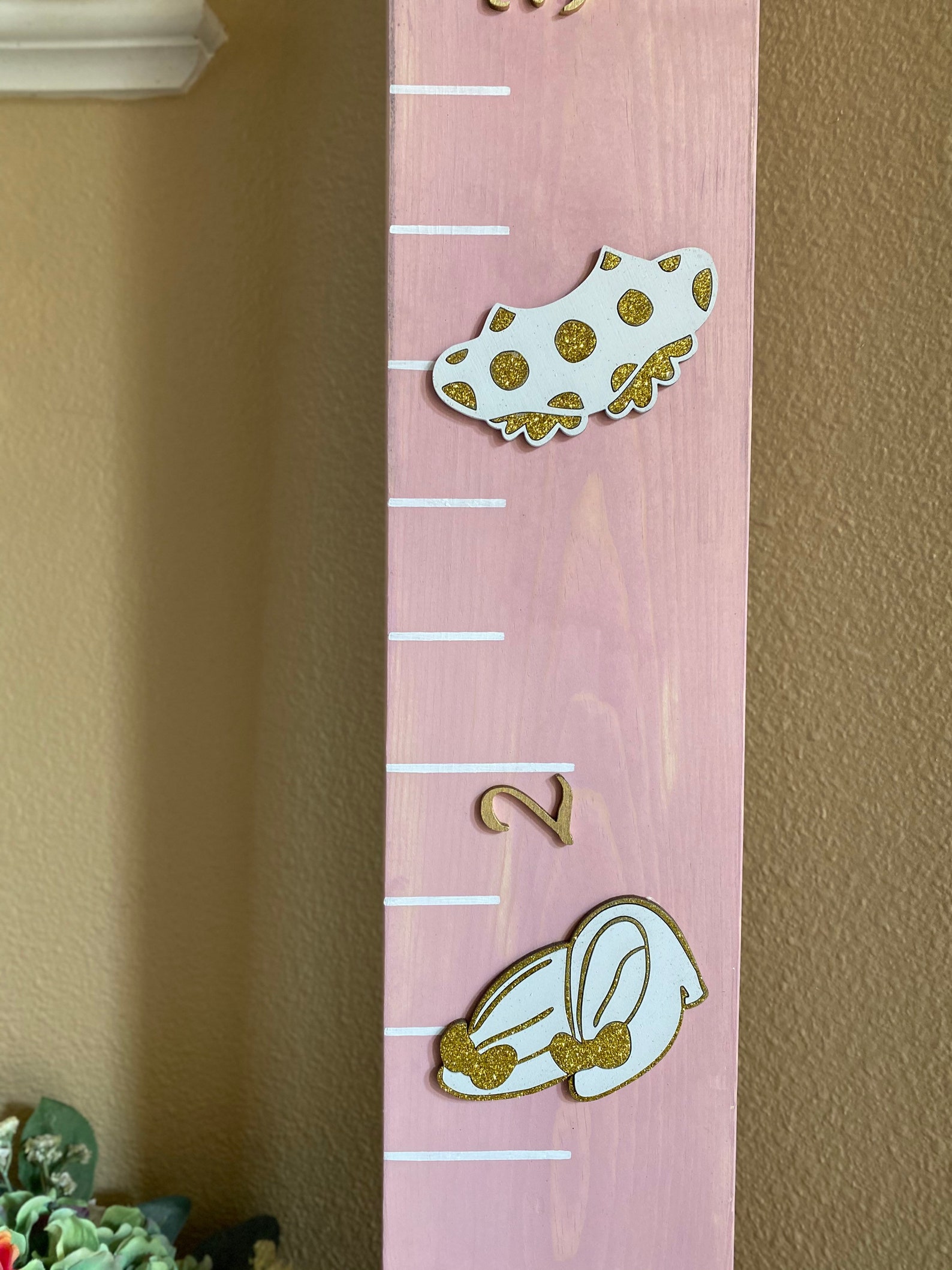 Minnie Mouse Blush and Bashful Growth Chart Disney Inspired Ruler - Etsy