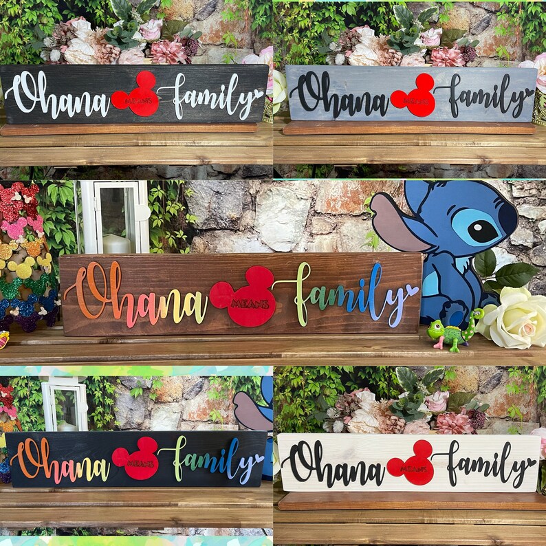 Ohana Means Family Disney Inspired Sign | Etsy