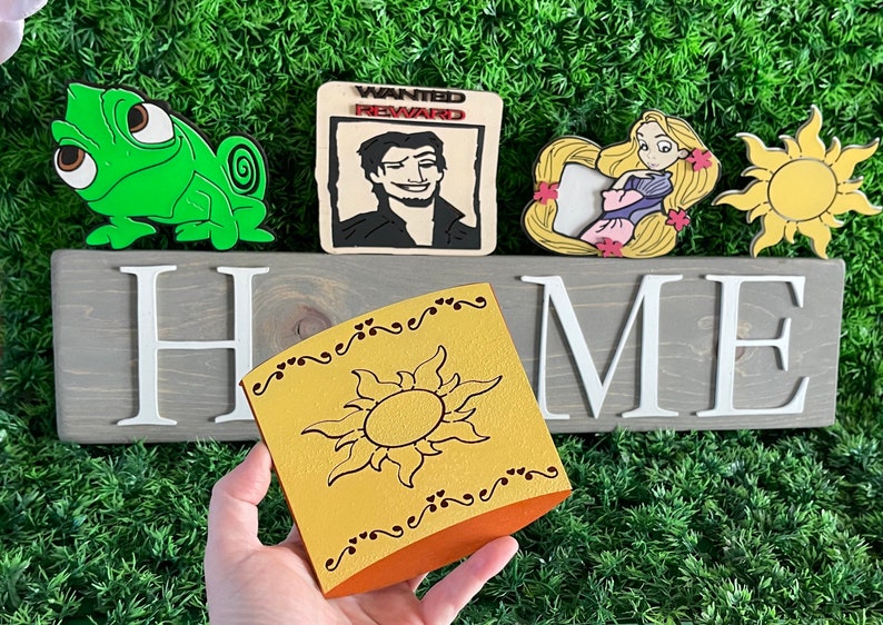 Tangled Magnets Disney Inspired Interchangeable Piece Rapunzel | Etsy