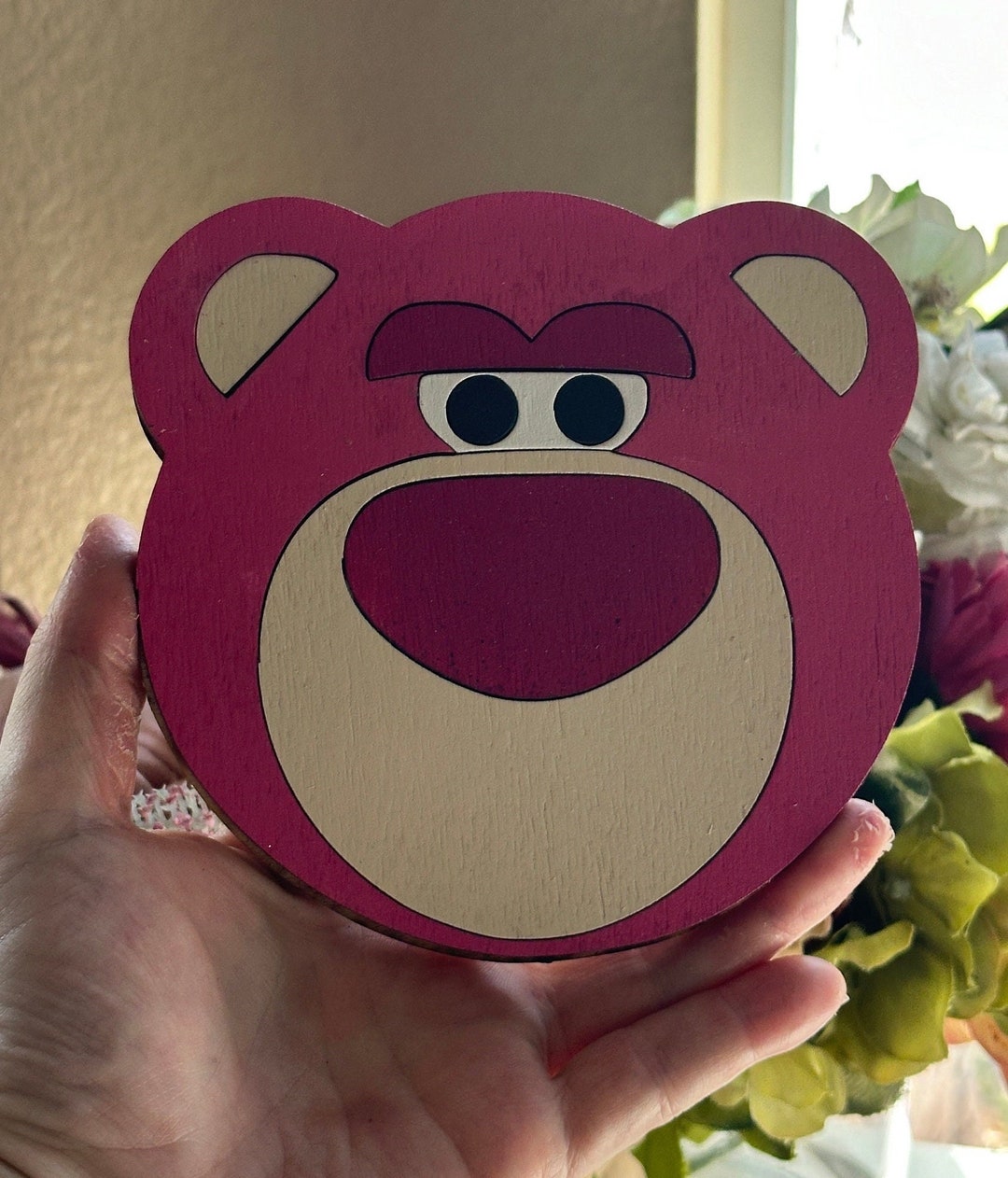 Lotso Pink Bear From Toy Story Disney Inspired Magnet Interchangeable ...