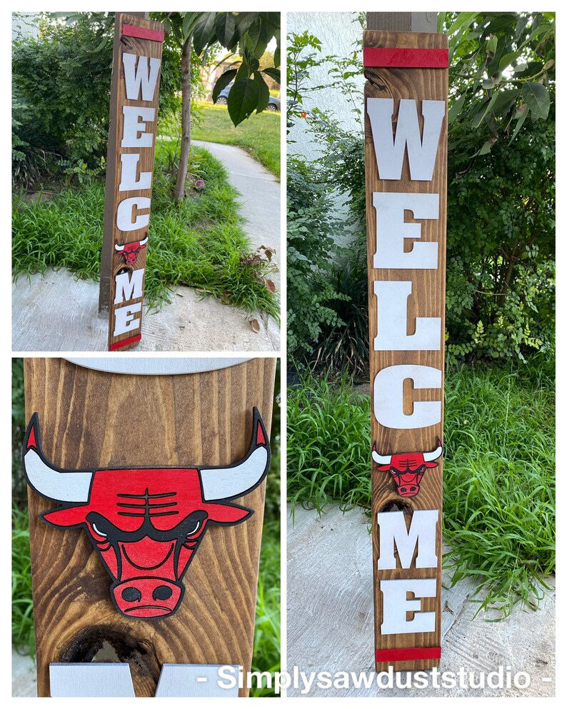 Chicago Bulls Welcome Sign | Etsy