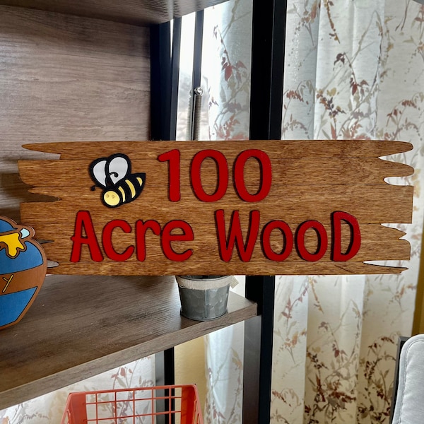 100 Acre Wood Sign - Etsy
