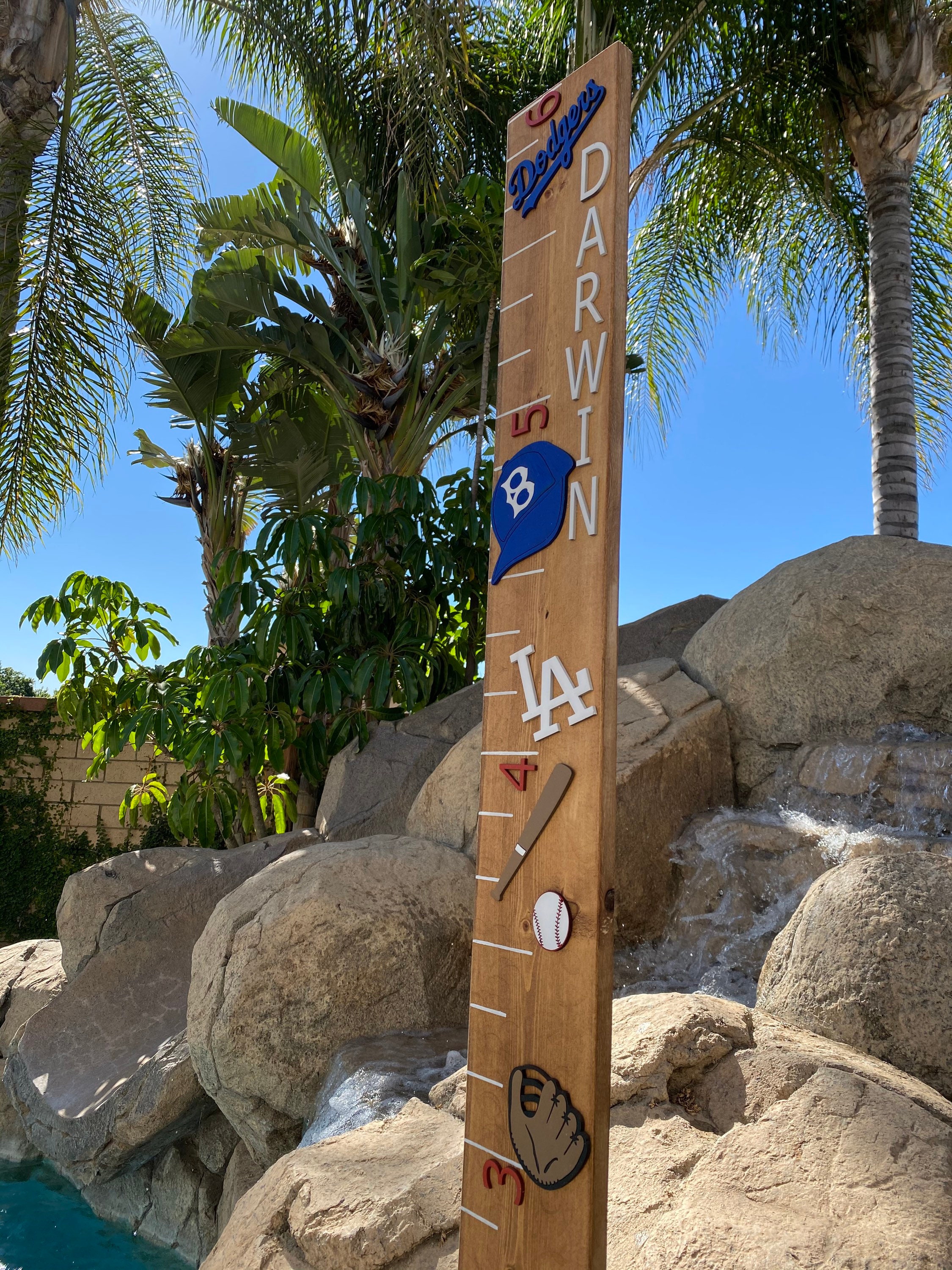 Los Angeles Dodgers Growth Chart LA | Etsy