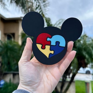 Autism Puzzle Mickey Ears Disney Inspired Rare Find MAGNET ONLY ...