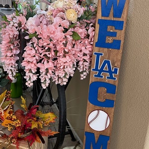 LA Dodgers Welcome Sign - Etsy