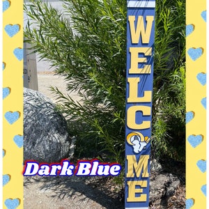 La Rams Welcome Sign or Rams House Sign New Skool Logo - Etsy