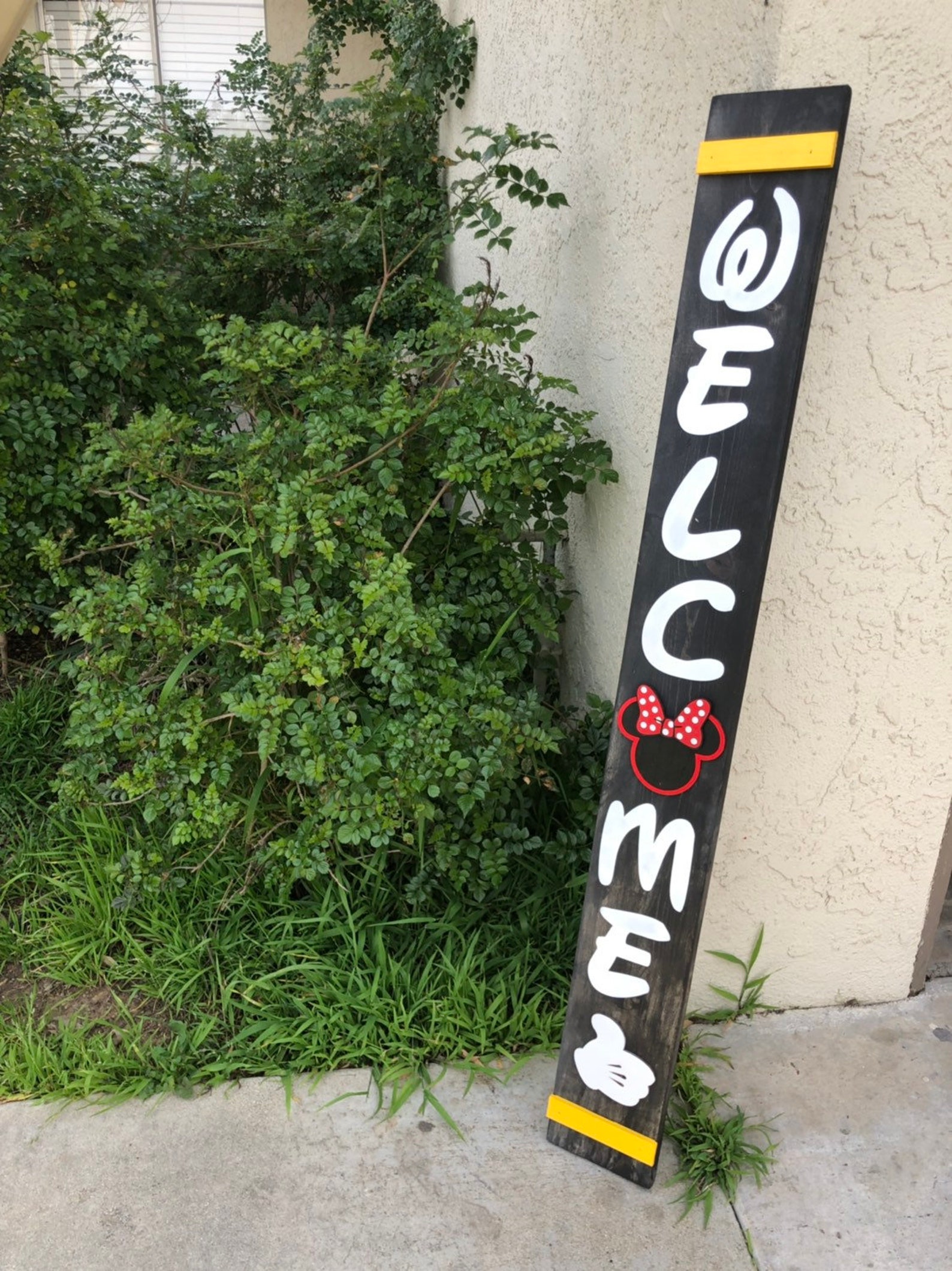 Minnie Mouse Sign Welcome Disney Inspired | Etsy