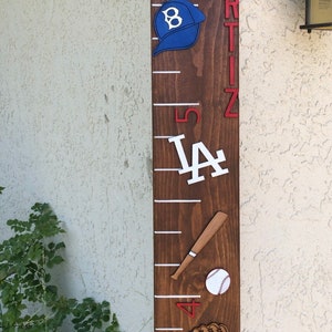 Los Angeles Dodgers Growth Chart LA - Etsy