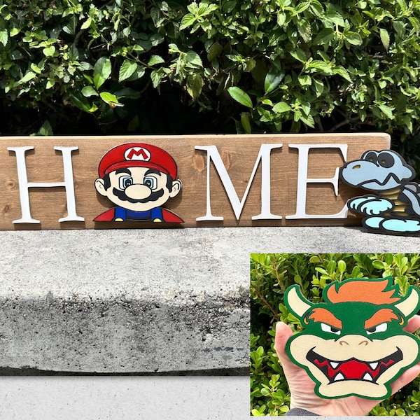 Super Mario Welcome Sign - Etsy