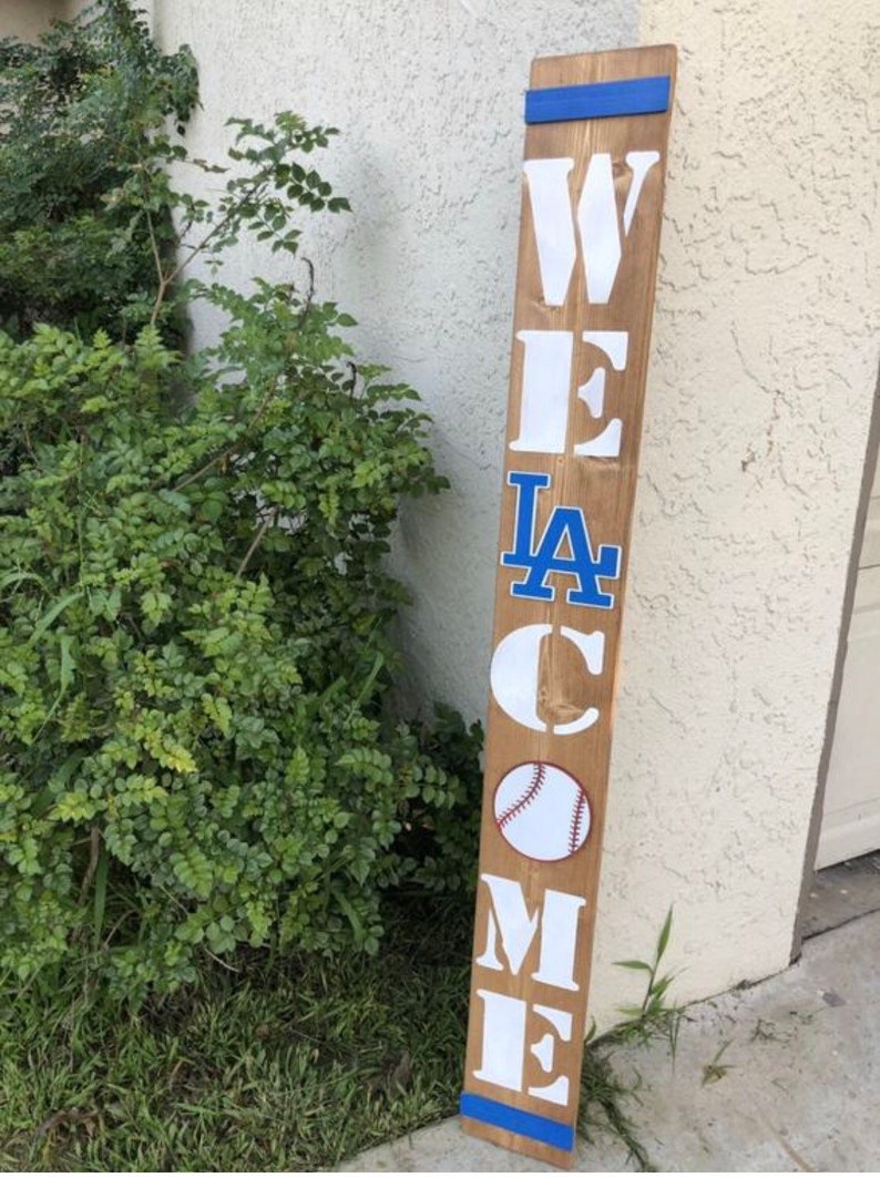 LA Dodgers Welcome Sign | Etsy