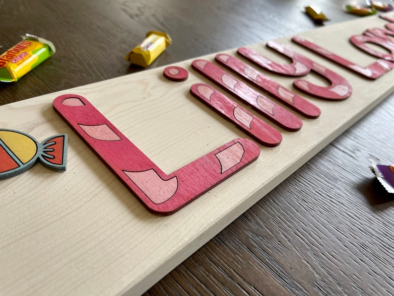 Candy Land Personalized Name Party Sign - Etsy