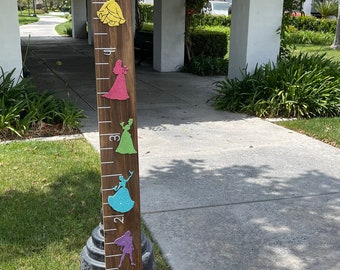 Cinderella Princess Growth Chart Disney Inspired Ruler | Etsy