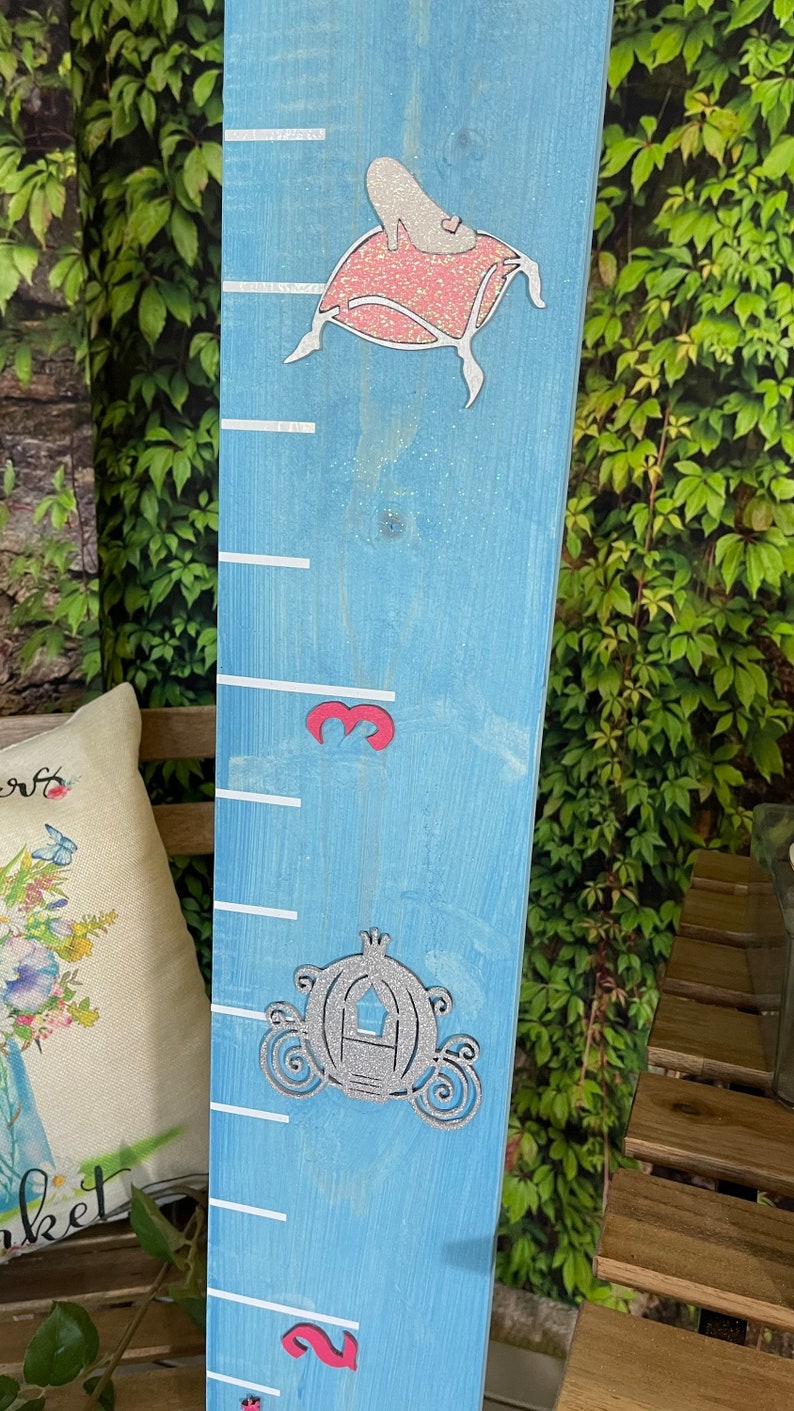 Cinderella Princess Growth Chart Disney Inspired Ruler | Etsy
